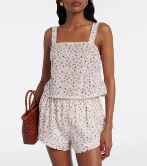 Posse Charlotte Floral Cotton Shorts - Multicoloured