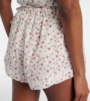 Posse Charlotte Floral Cotton Shorts - Multicoloured
