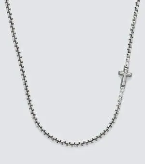 David Yurman Cross Station Sterling Necklace