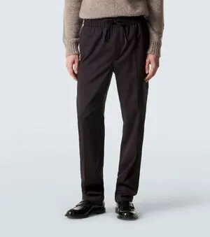 Brioni Asolo Wool Trousers - Brown