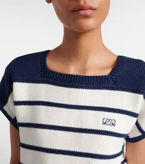 Loewe Striped Cotton And Wool Sweater