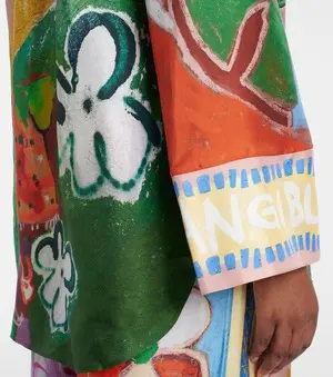 ALEMAIS X Mlak Printed Silk Twill Shirt