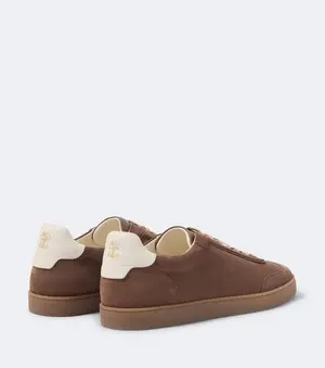 Brunello Cucinelli Suede Lace-up Sneakers - Brown