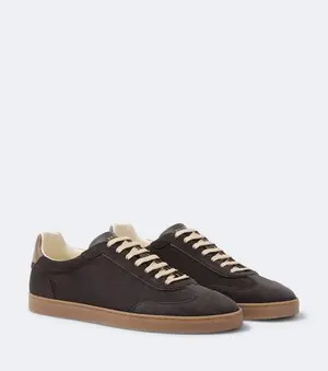 Brunello Cucinelli Suede Lace-up Sneakers - Brown