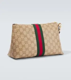 Gucci Small Gg Canvas Pouch - Beige
