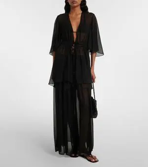 ERES Silk Chiffon Maxi Skirt