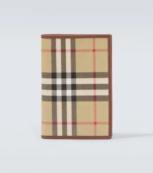 Burberry Check Canvas Passport Holder