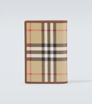 Burberry Check Canvas Passport Holder