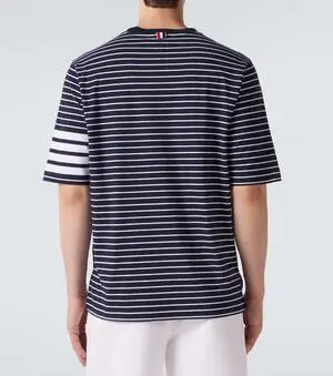 Thom Browne 4-bar Striped Cotton T-shirt