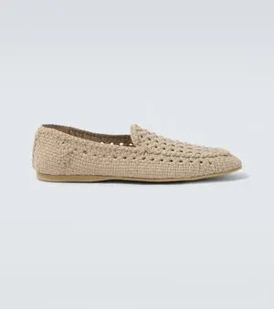 Dolce & Gabbana Woven Loafers - Beige