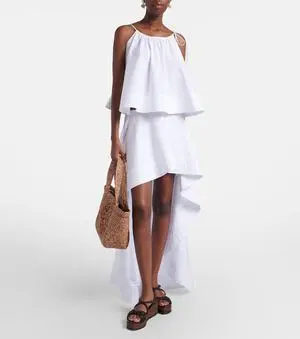 JIMMY CHOO Nyra Braided Suede Espadrille Wedges
