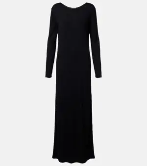 THE ROW Odall Silk Maxi Dress - Black