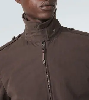 Brunello Cucinelli Shearling-trimmed Blouson Jacket - Brown