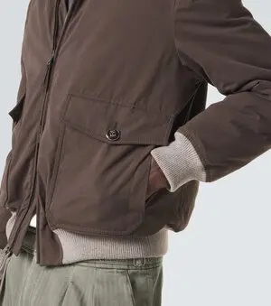 Brunello Cucinelli Shearling-trimmed Blouson Jacket - Brown