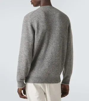 Brunello Cucinelli Alpaca, Cashmere, And Wool-blend Crewneck Sweater