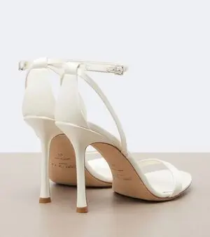 JIMMY CHOO Moza Satin Sandals - White
