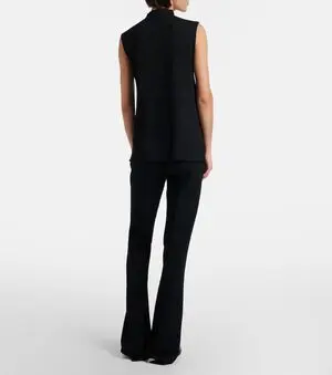 THE ROW Wool Cady Flared Trousers