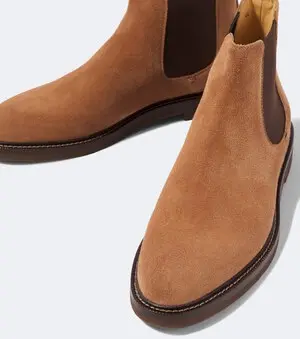 Brunello Cucinelli Suede Chelsea Boots - Brown