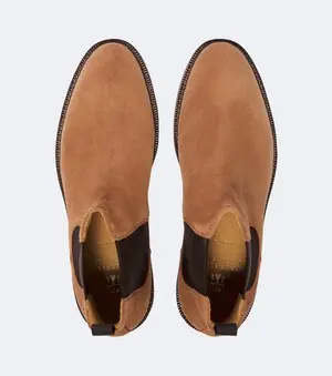 Brunello Cucinelli Suede Chelsea Boots - Brown