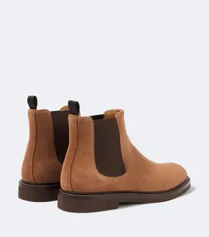 Brunello Cucinelli Suede Chelsea Boots - Brown