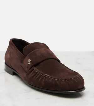 JIMMY CHOO Ellis Suede Loafers