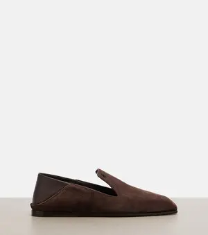 JIMMY CHOO Eliot Suede Loafers - Brown
