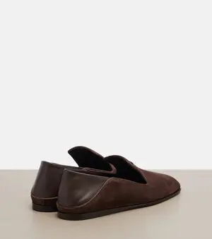 JIMMY CHOO Eliot Suede Loafers - Brown
