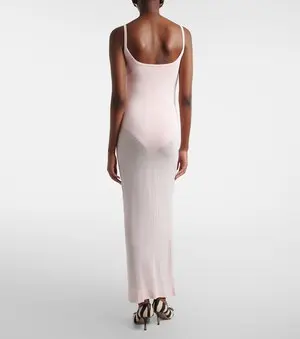 Jacquemus Nodo Knitted Maxi Dress - Pink