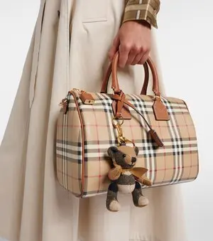 Burberry Thomas Bear Charm In Archive Beige - Brown