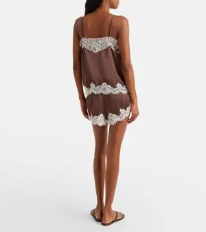 Faithfull The Brand Marisol Lace Trimmed Shorts