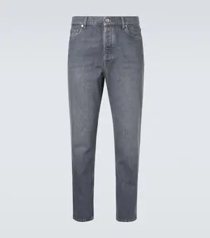 Brunello Cucinelli Mid-rise Straight Leg Jeans - Grey