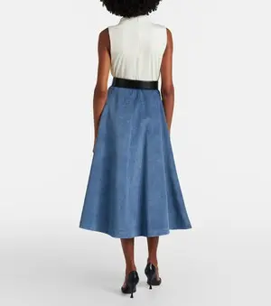 Altuzarra Varda Denim Midi Skirt