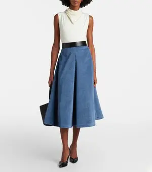Altuzarra Varda Denim Midi Skirt