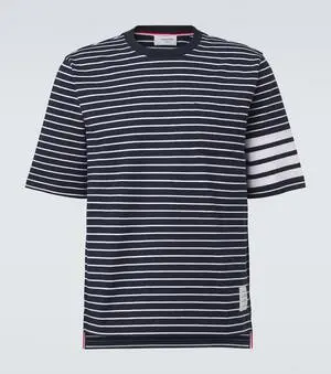 Thom Browne 4-bar Striped Cotton T-shirt