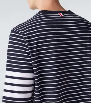 Thom Browne 4-bar Striped Cotton T-shirt