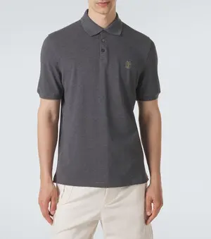 Brunello Cucinelli Cotton Pique Polo Shirt