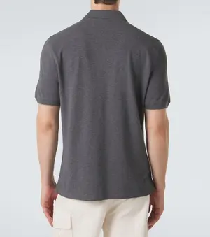 Brunello Cucinelli Cotton Pique Polo Shirt