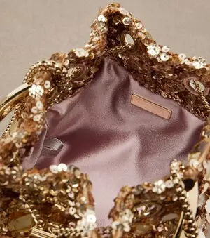 JIMMY CHOO Bon Bon Small Embellished Bucket Bag