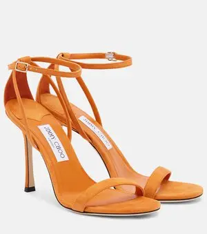 JIMMY CHOO Moza Suede Sandals