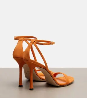JIMMY CHOO Moza Suede Sandals
