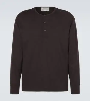 Studio Nicholson Kuyto Wool Henley Shirt - Brown