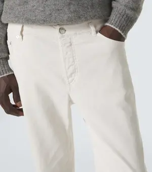 Brunello Cucinelli Straight Leg Jeans - White