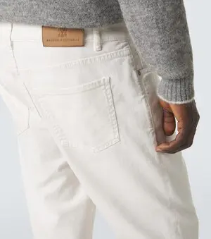 Brunello Cucinelli Straight Leg Jeans - White