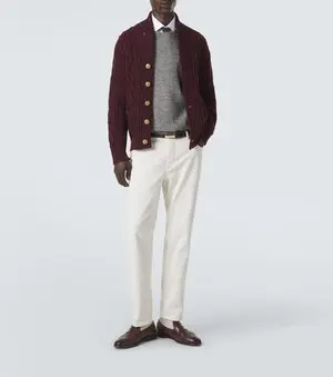 Brunello Cucinelli Straight Leg Jeans - White