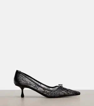 JIMMY CHOO Scarlett Lace Pumps - Black