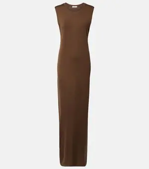 THE ROW Oiva Silk Maxi Dress - Brown