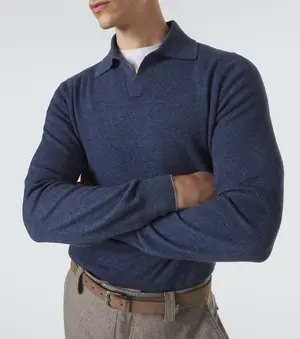 Brunello Cucinelli Cashmere Polo Sweater
