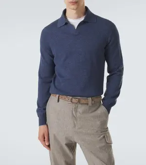 Brunello Cucinelli Cashmere Polo Sweater