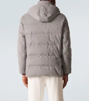 Brunello Cucinelli Wool Flannel Down Jacket
