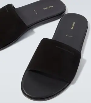 TOM FORD Suede Slides